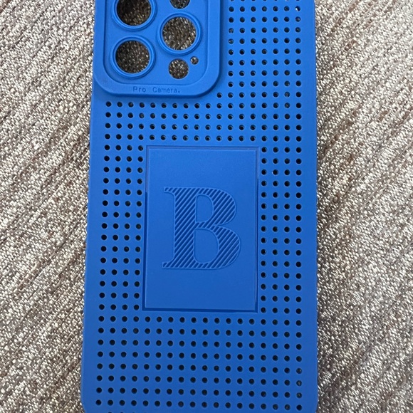 boutique | Cell Phones & Accessories | Blue Initial Letter B Silicone ...